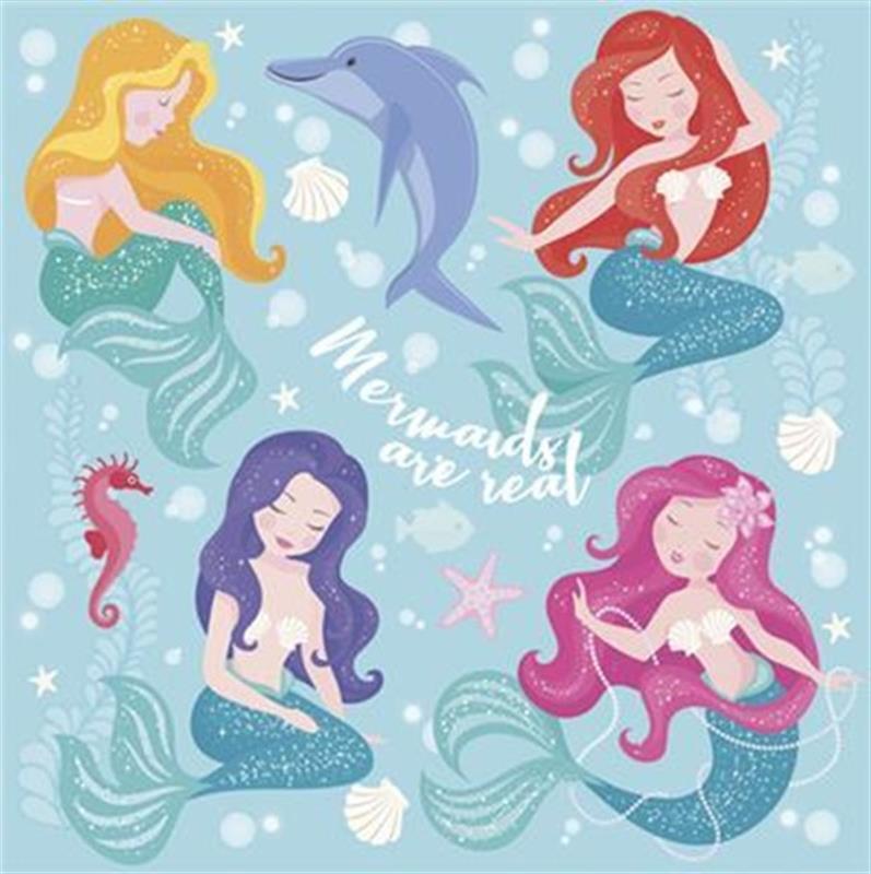 PAPER NAPKINS PASTEL MERMAIDS – Walton Wood Farm