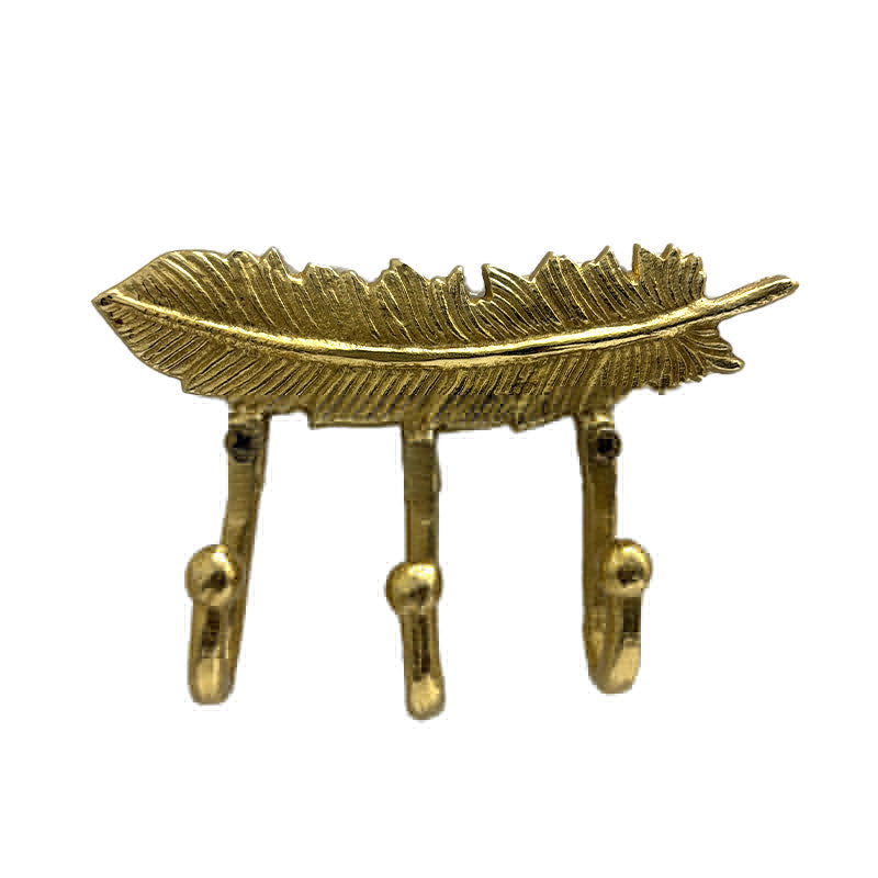 Triple Wall Hook Brass Finish – Walton Wood Farm