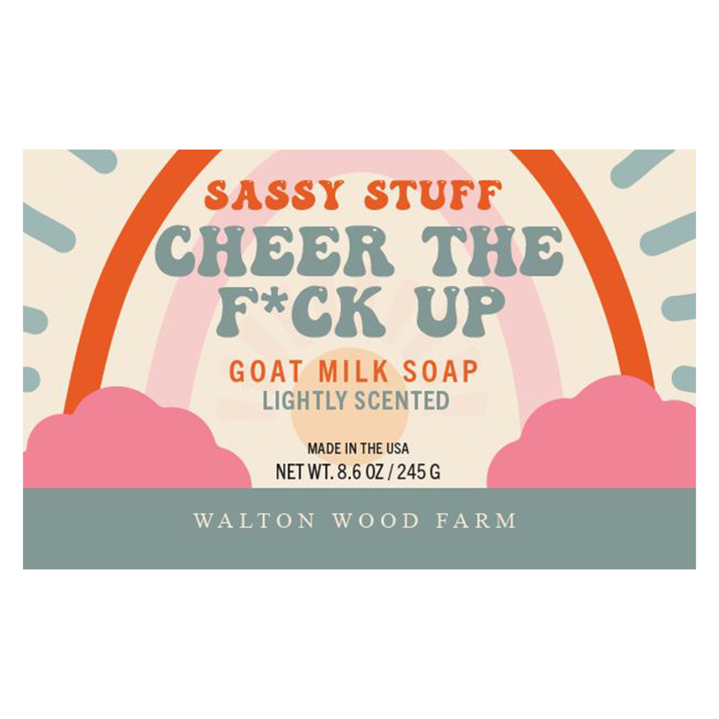 Cheer the F*ck Up Goat Milk Bar Soap 8.6oz – Walton Wood Farm