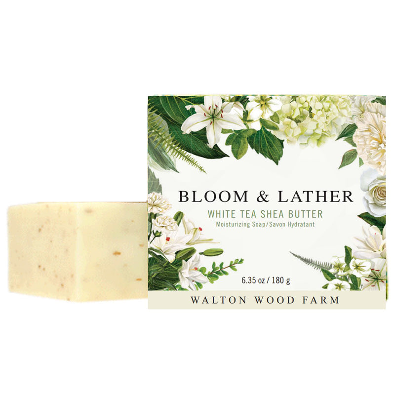 WHITE TEA SHEA BUTTER 6.35 OZ SOAP BAR – Walton Wood Farm