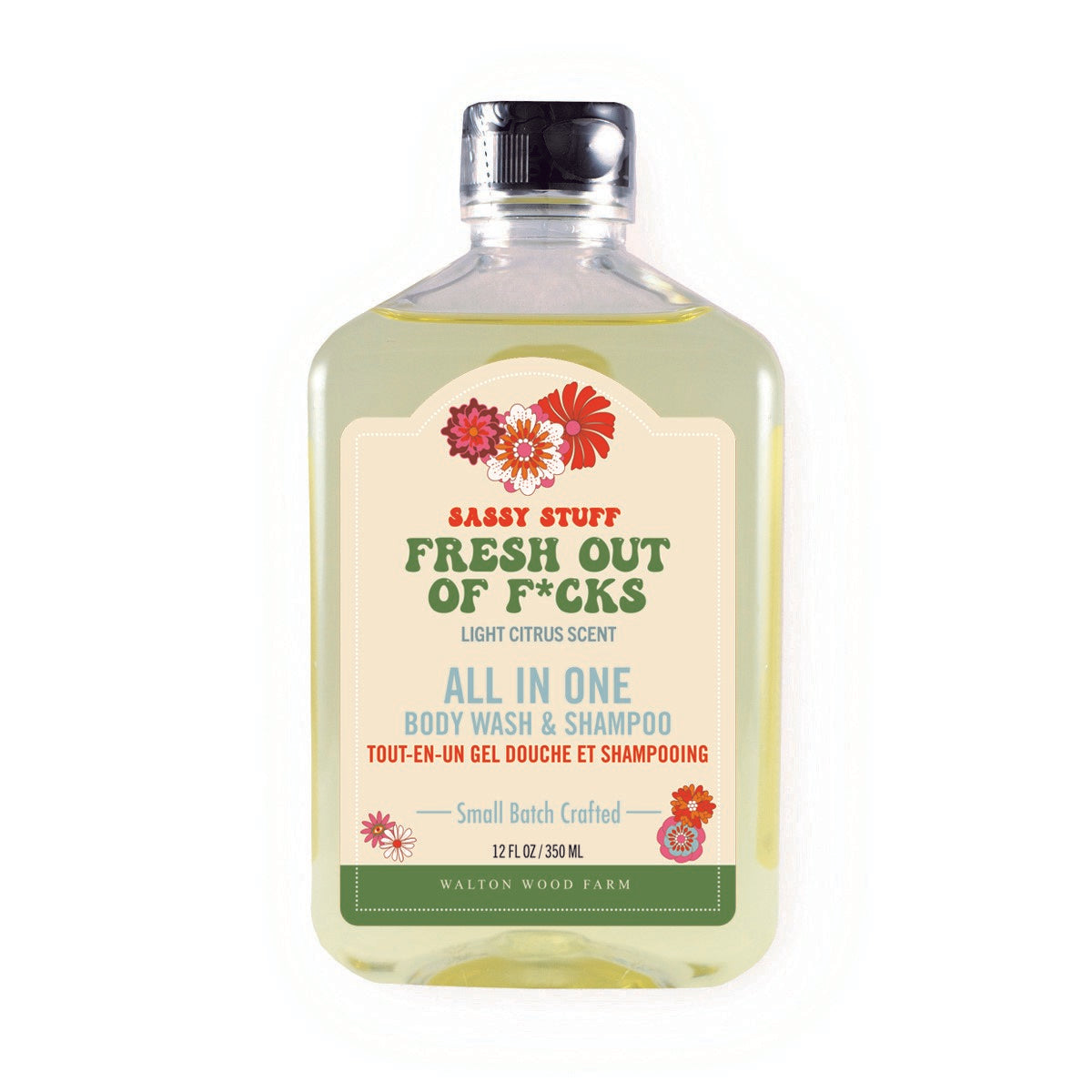 Fresh out of F*cks Sassy Body Wash & Shampoo 12 fl oz – Walton Wood Farm